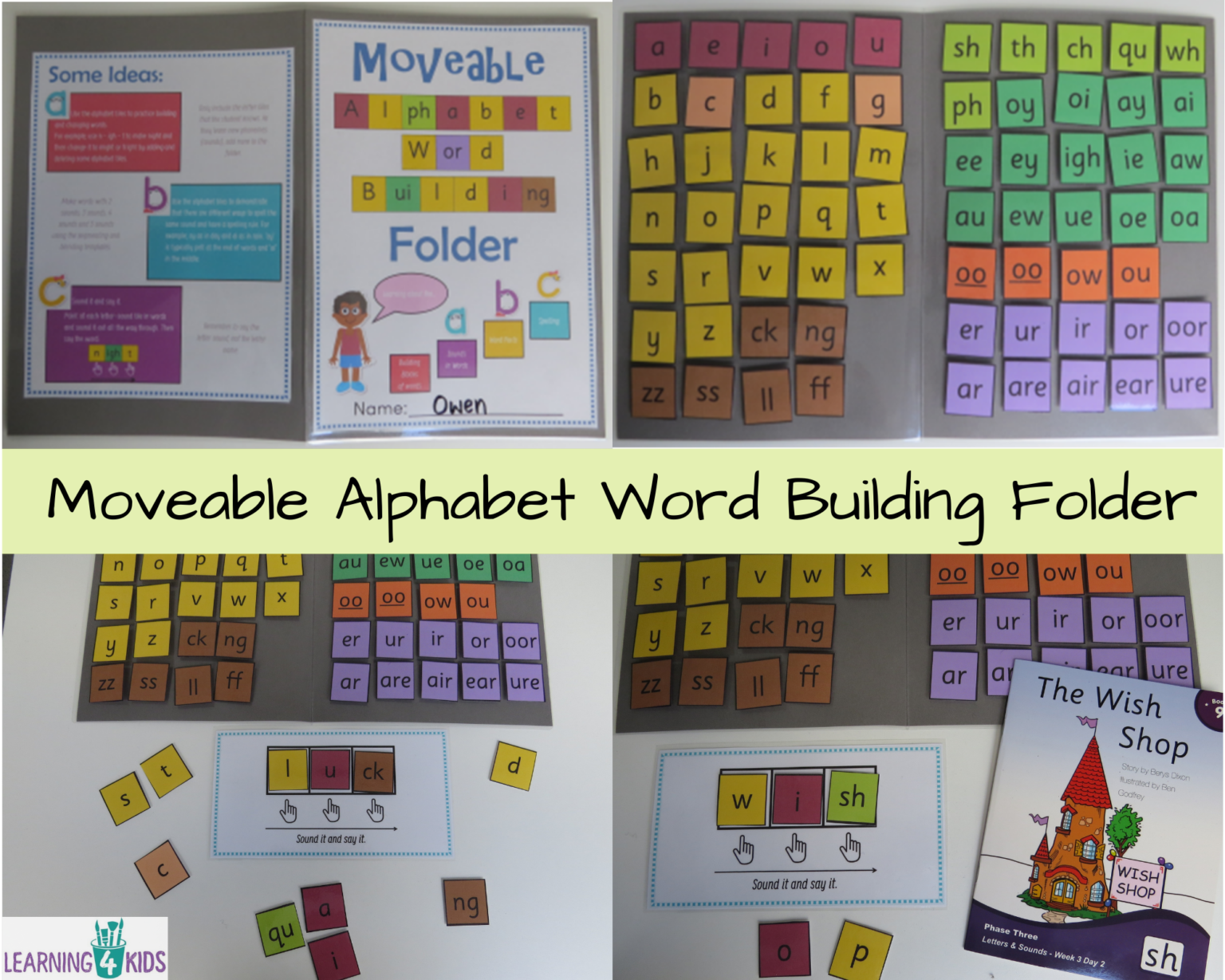 Phoneme Manipulation Activity Word Building | Learning 4 Kids