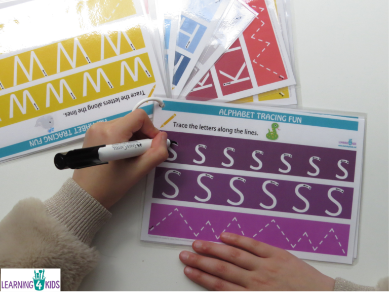 Handwriting Alphabet Tracing Flipbook (New Version) | Learning 4 Kids