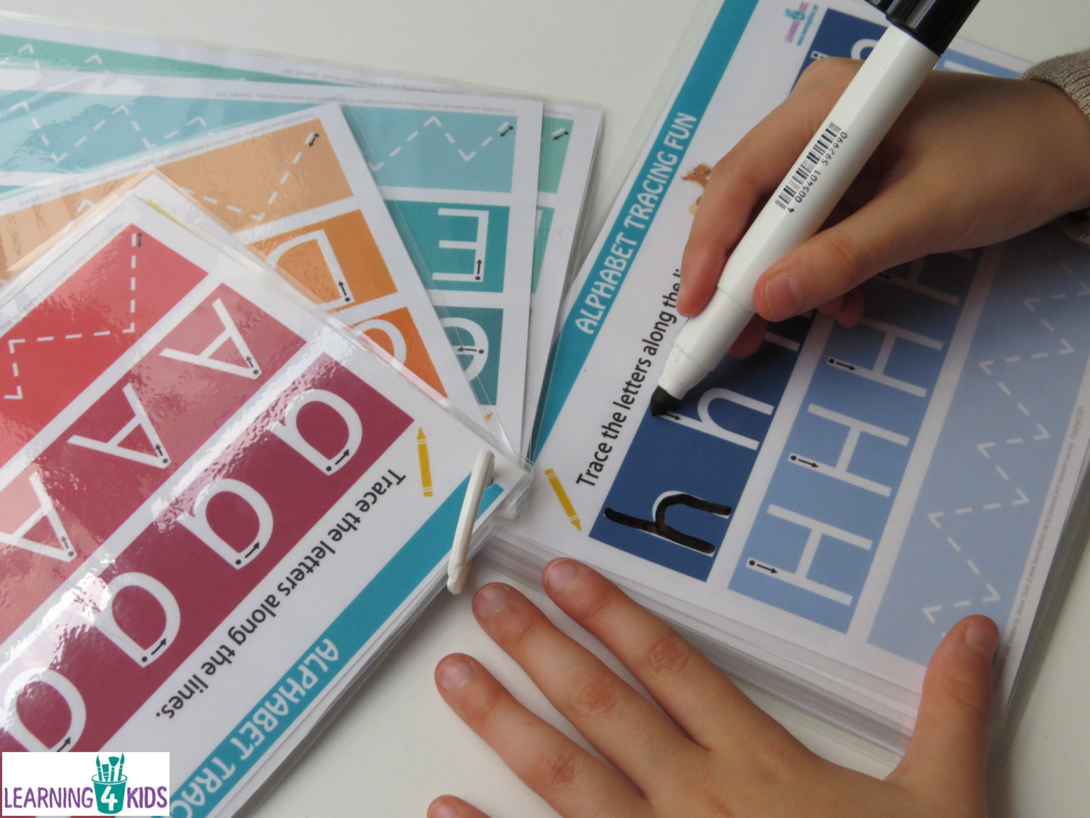 Handwriting Alphabet Tracing Flipbook (New Version) | Learning 4 Kids