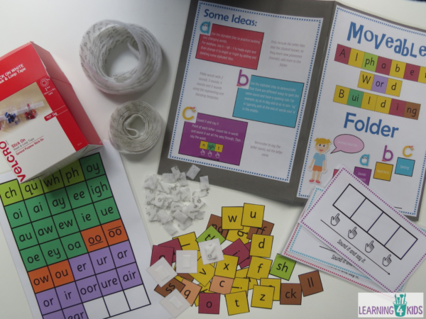 Moveable Alphabet Word Building Folder Kit | Learning 4 Kids