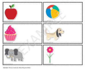 Alphabet Picture and Letter Cards for Matching Activities | Learning 4 Kids