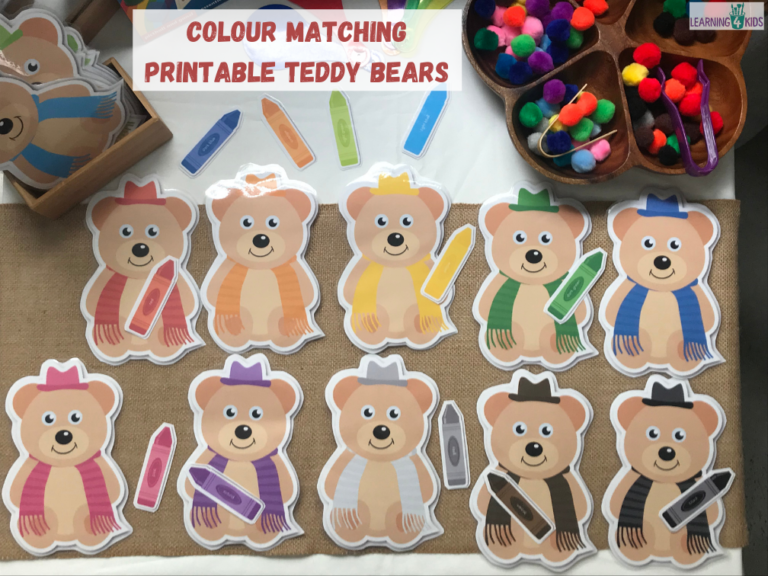 Colour Matching Activities Pack | Learning 4 Kids