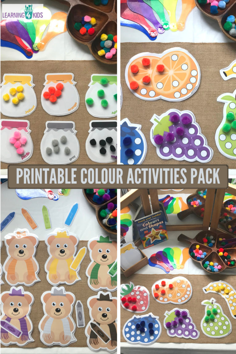 Colour Matching Activities Pack | Learning 4 Kids