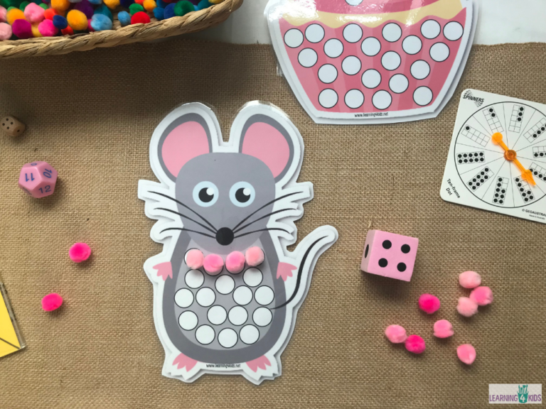Counting and Subitising Activity Game Mats | Learning 4 Kids