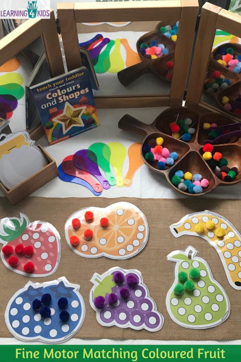 Early Years Fine Motor Colour Activities | Learning 4 Kids