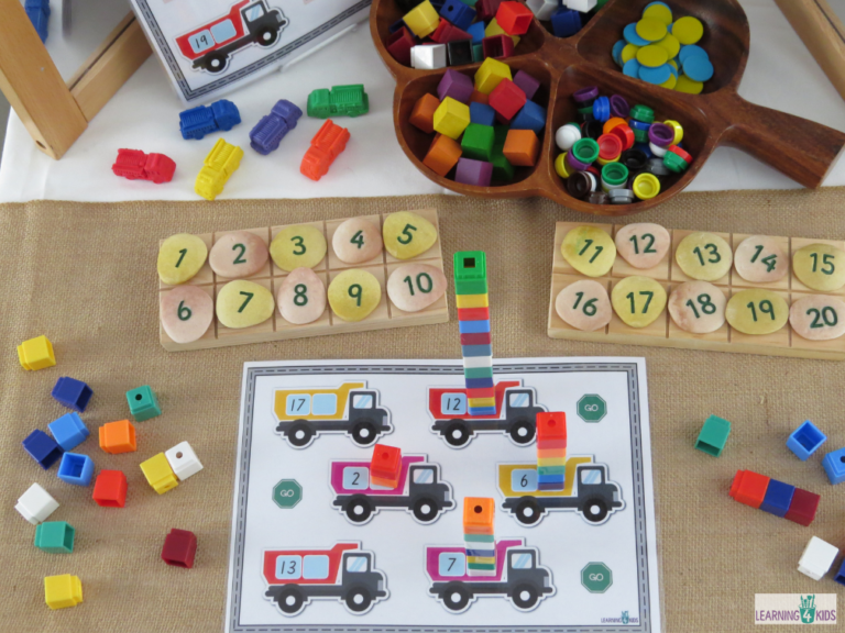 Counting Collections Numbers 1-20 Activity | Learning 4 Kids