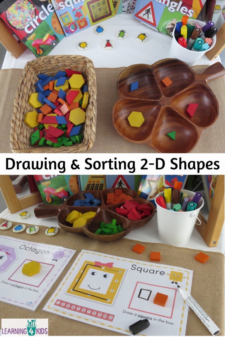 Drawing and Sorting 2D Shapes Activity